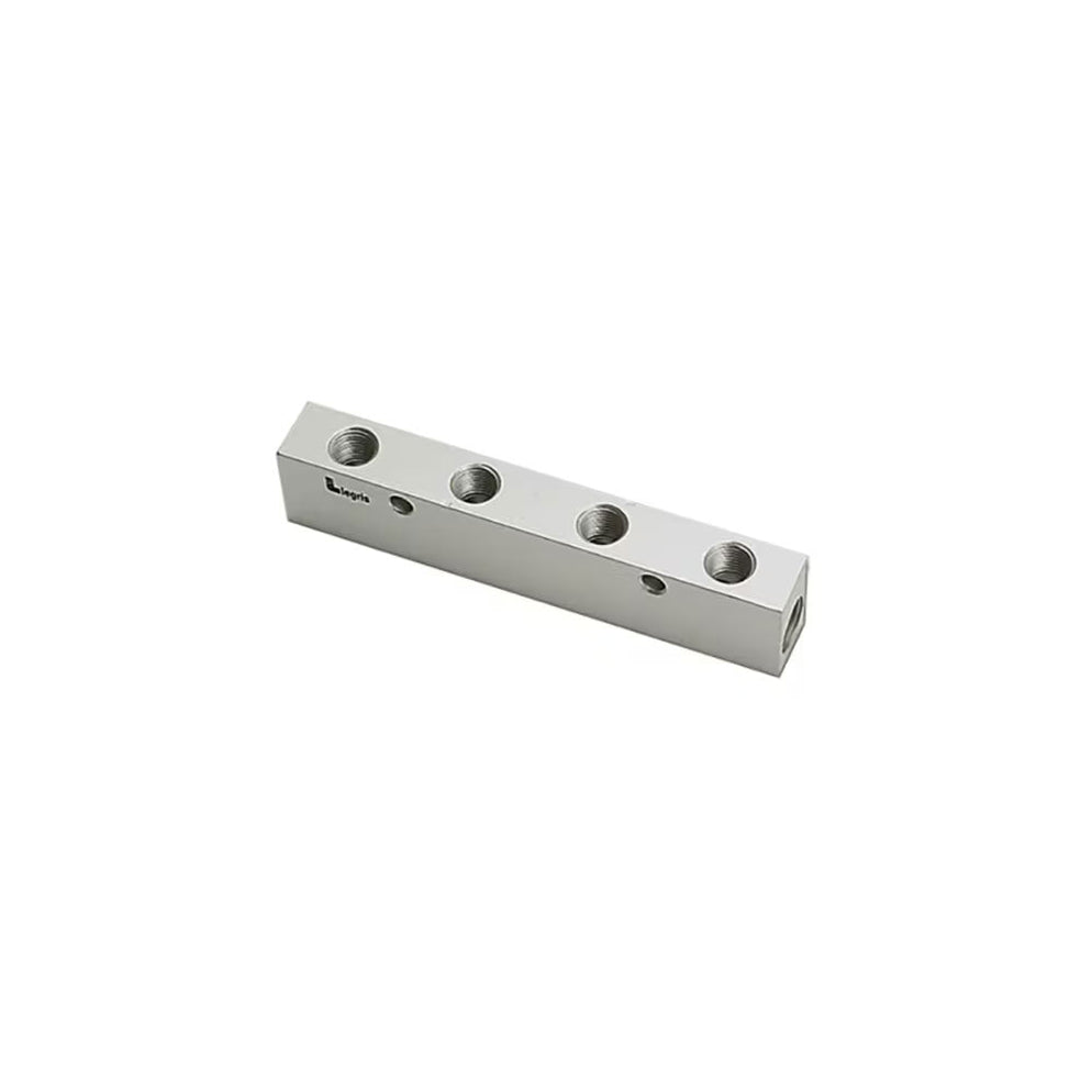 Manifold Neumático en Línea Parker 3311 10 13 04 Aluminio Anodizado 4 ...