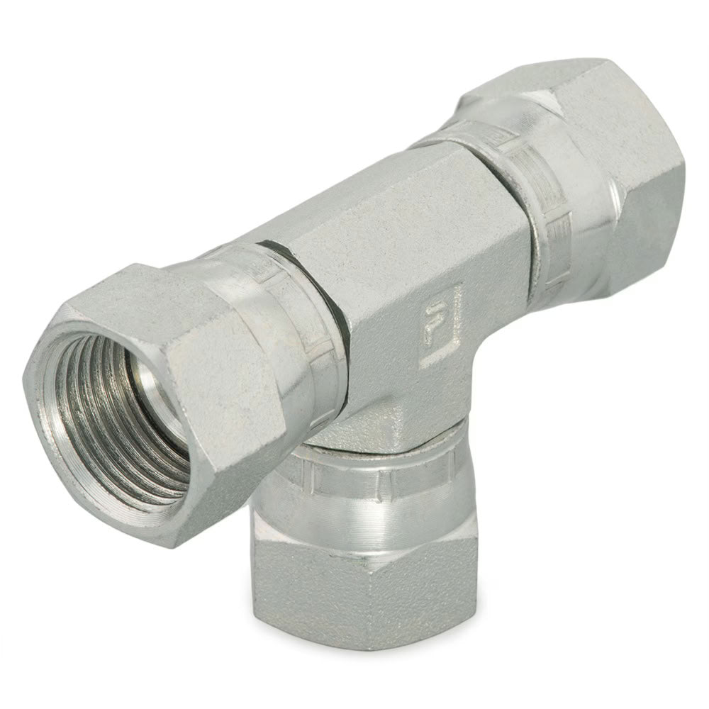 Tee de Unión Triple-Lok Parker 6 JX6-S Acero 37° Flare JIC Triple Hemb ...